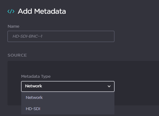 Network Metadata Sources